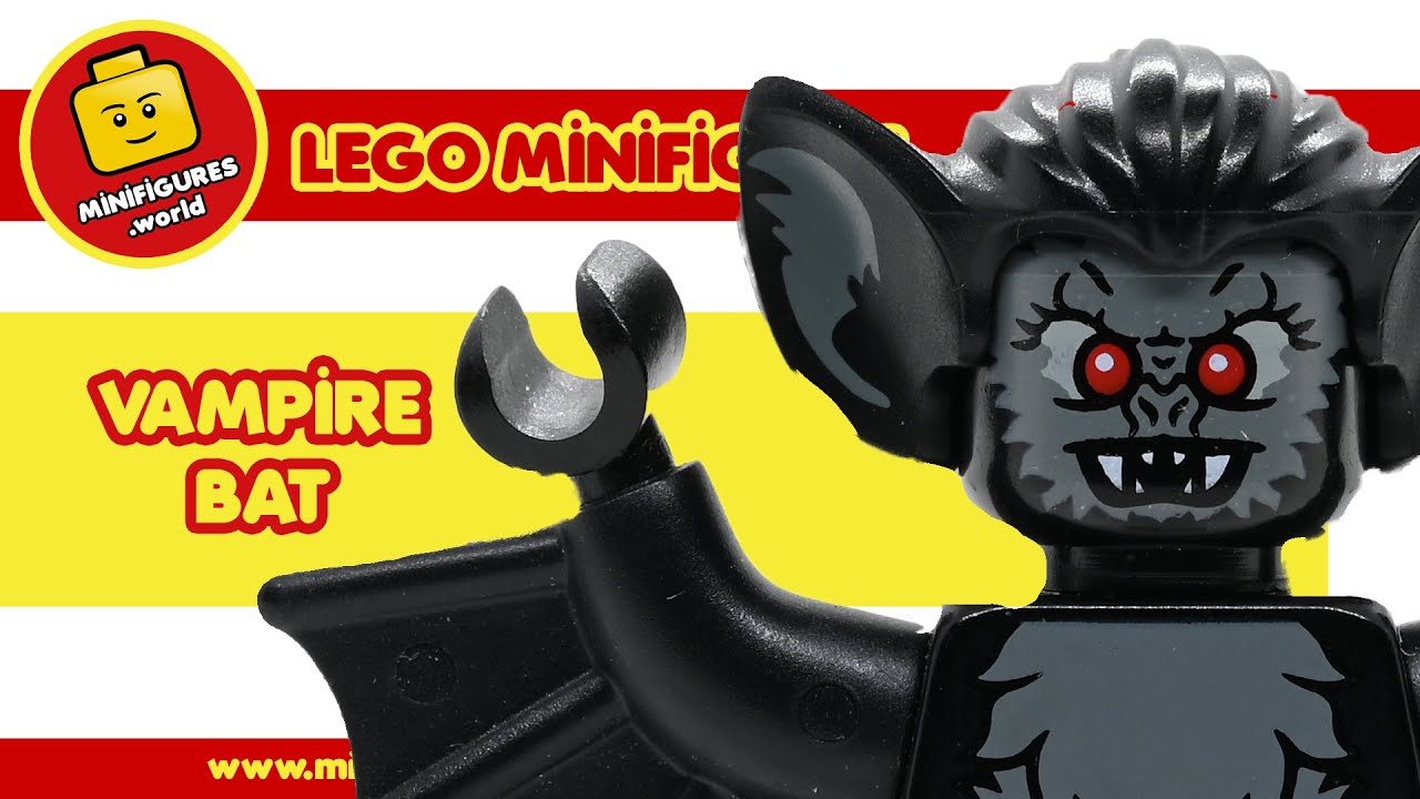 🦇 LEGO minifigure: Vampire Bat (col123) 🦇 [SERIES 8 - ANIMAL/BAT] - YouTube
