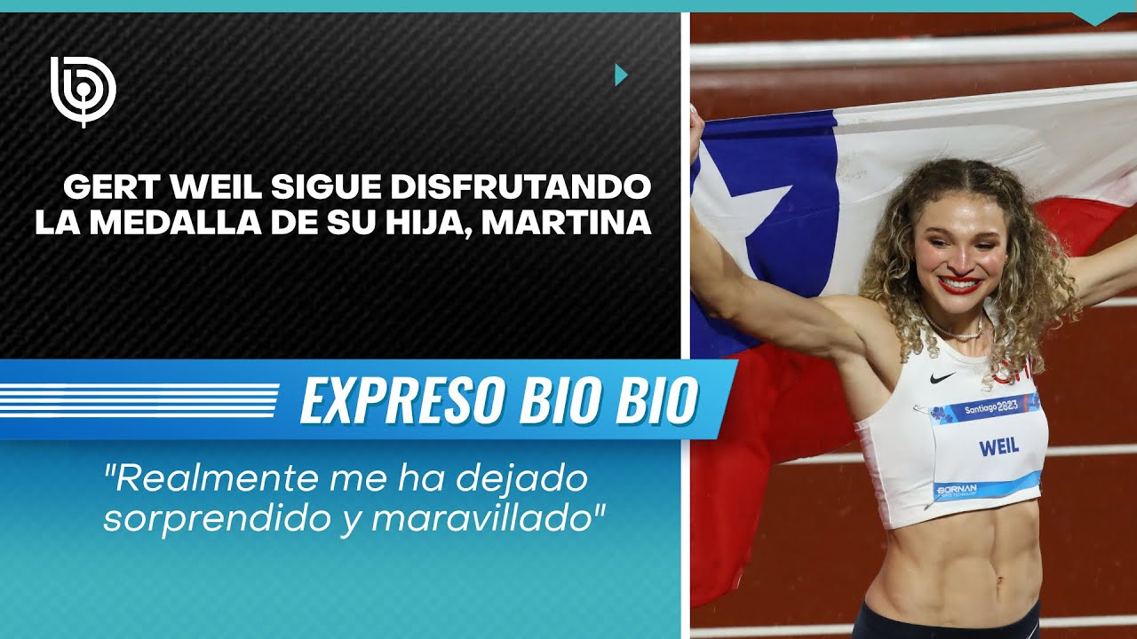 Gert Weil sigue disfrutando la medalla de su hija, Martina - YouTube