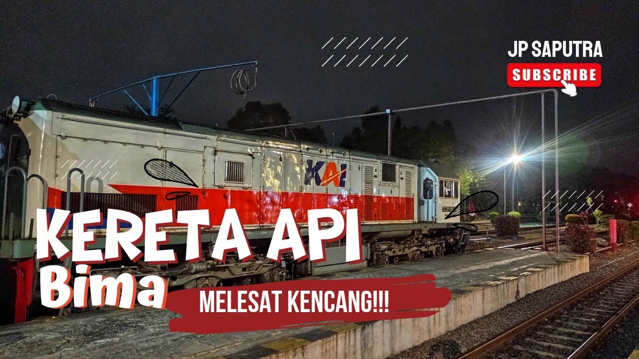 The Bima Train Goes Fast @streetfoodmeong#keretaapikita #kai121 #kai # ...