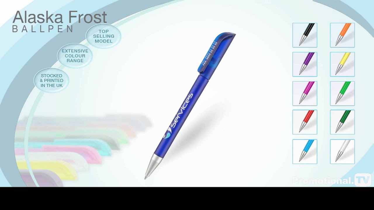 Alaska Frost Ball Pens - YouTube