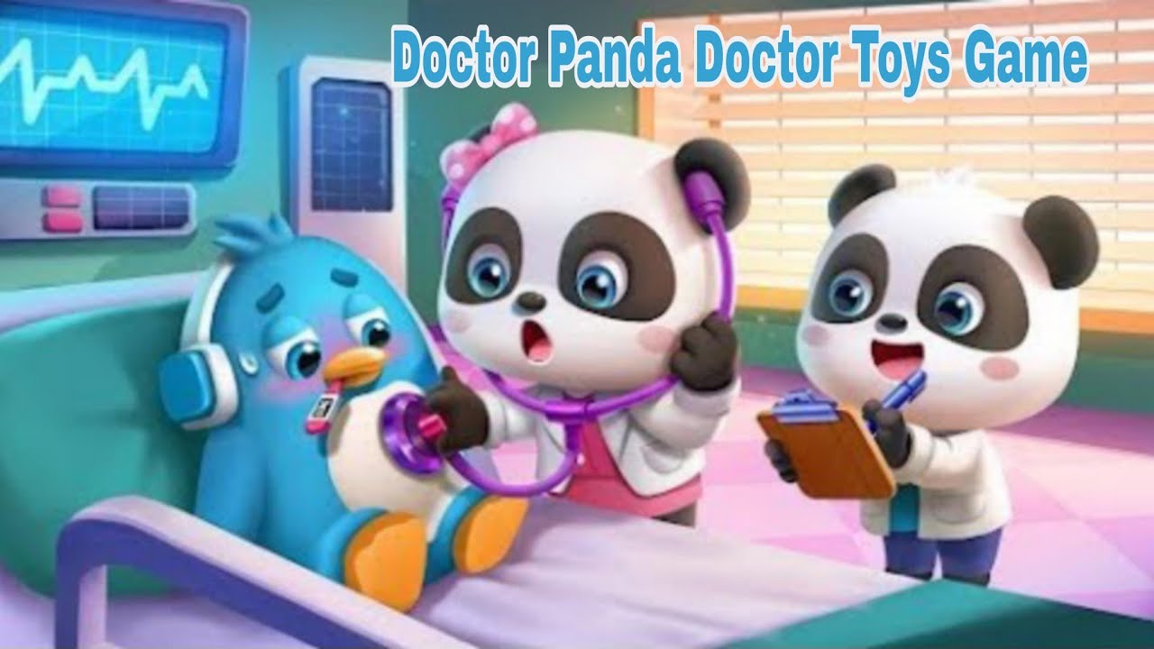 Doctor Panda with Doctor Toys | BabyKitten is Scared of Hospital ...