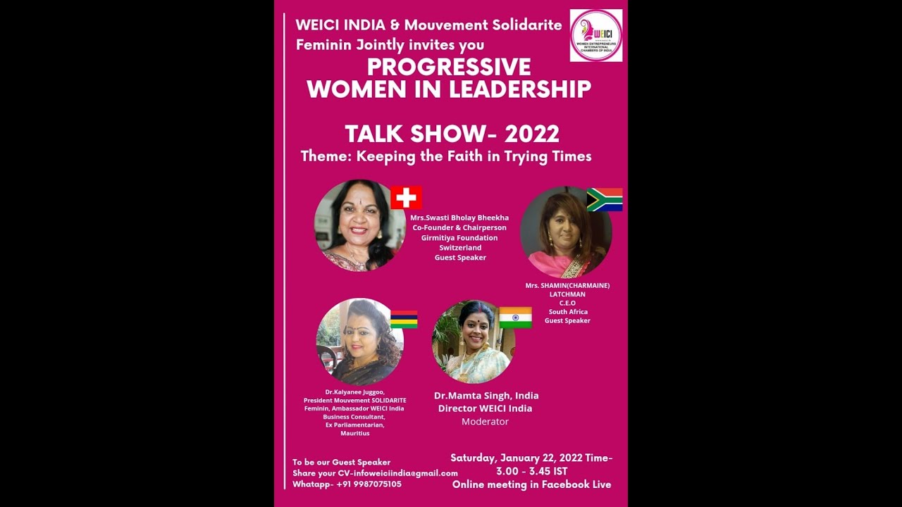 Progressive Leadership Talk Show video (Part 1) 22/01/2022 - YouTube