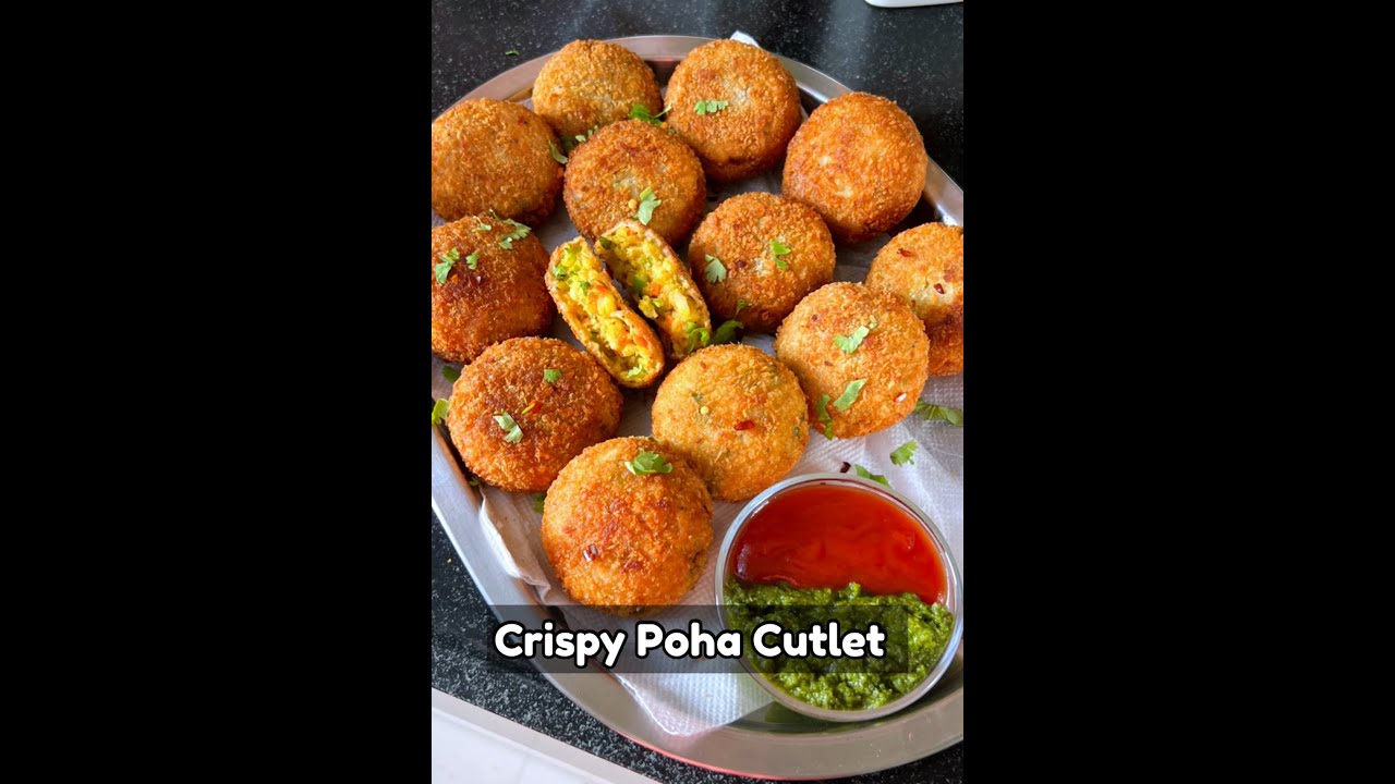 Easy Snack Recipe Crispy Poha cutlet | Vegetable Poha cutlets | Veg ...