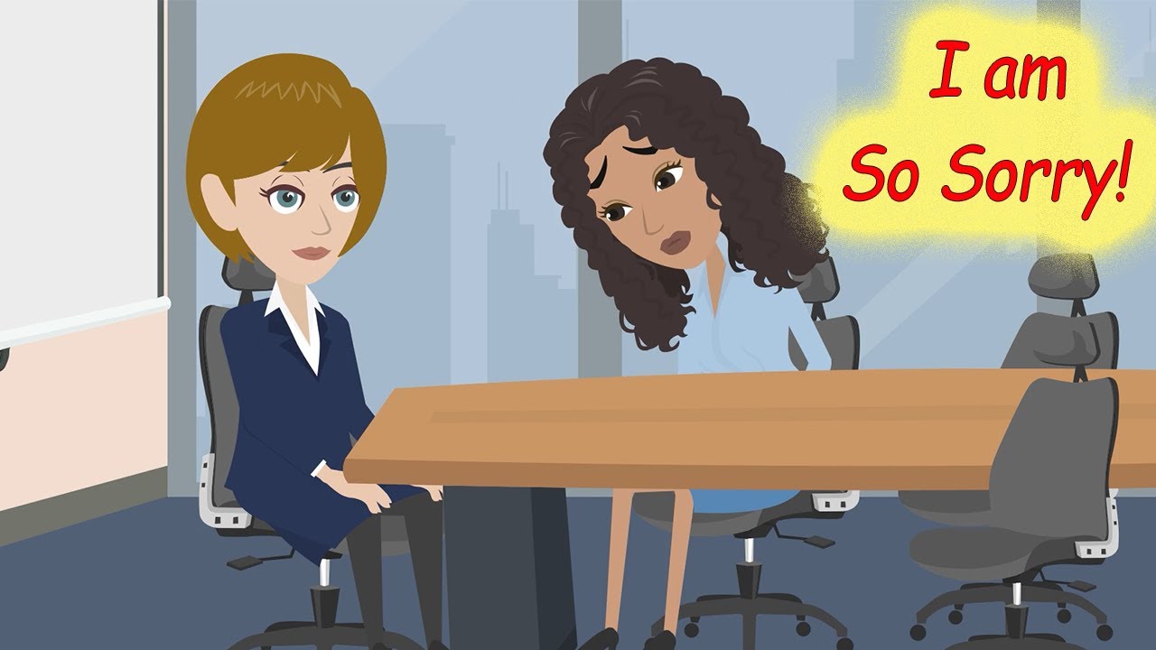 Dora Ep6 : I'm So Sorry (Being late at work ) - English for Beginner ...