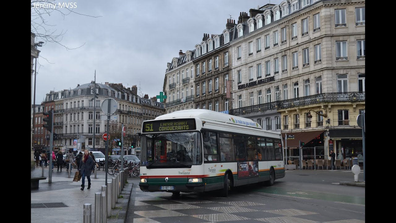 Bus Ride | Transpole | Renault Agora S GNV - YouTube