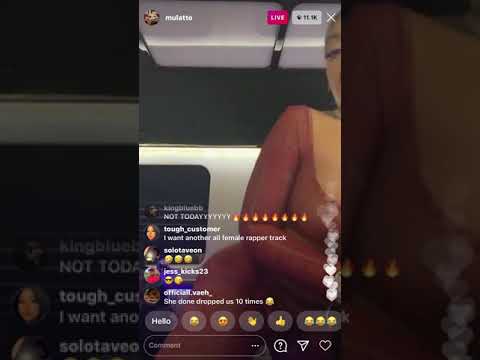 Mulatto twerking on ig live