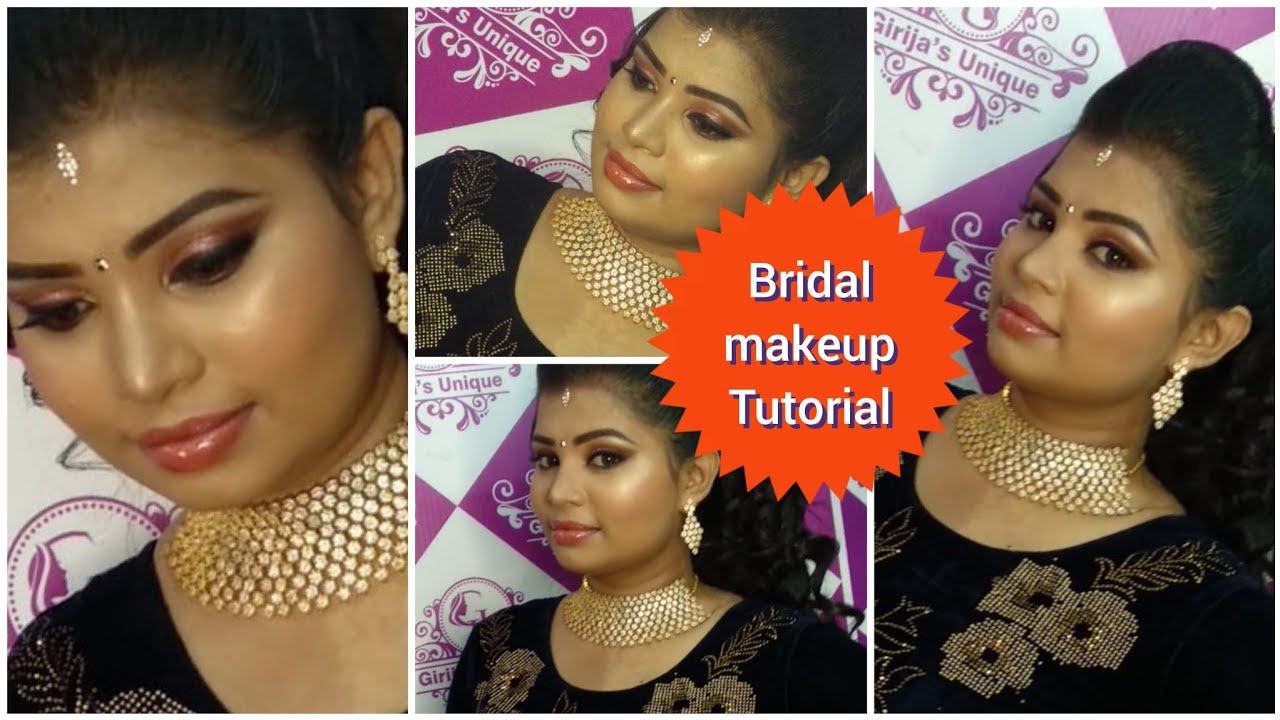 Reception Make up Step by Step Tutorial | Bridal Makeup with Product ...