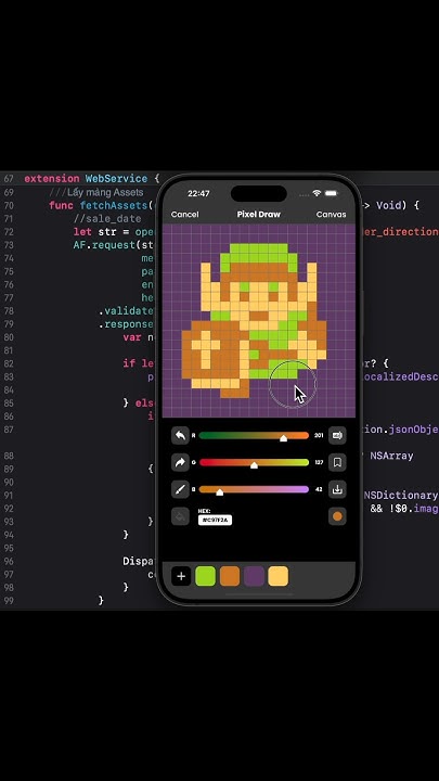 Ios App Pixel Drawing Swift Swiftui Jlcoder Earn Learnonyoutube Youtube 