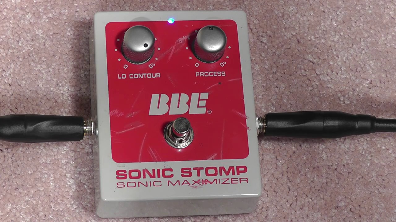 BBE Sonic Maximizer Guitar Pedal Sound Demo - YouTube