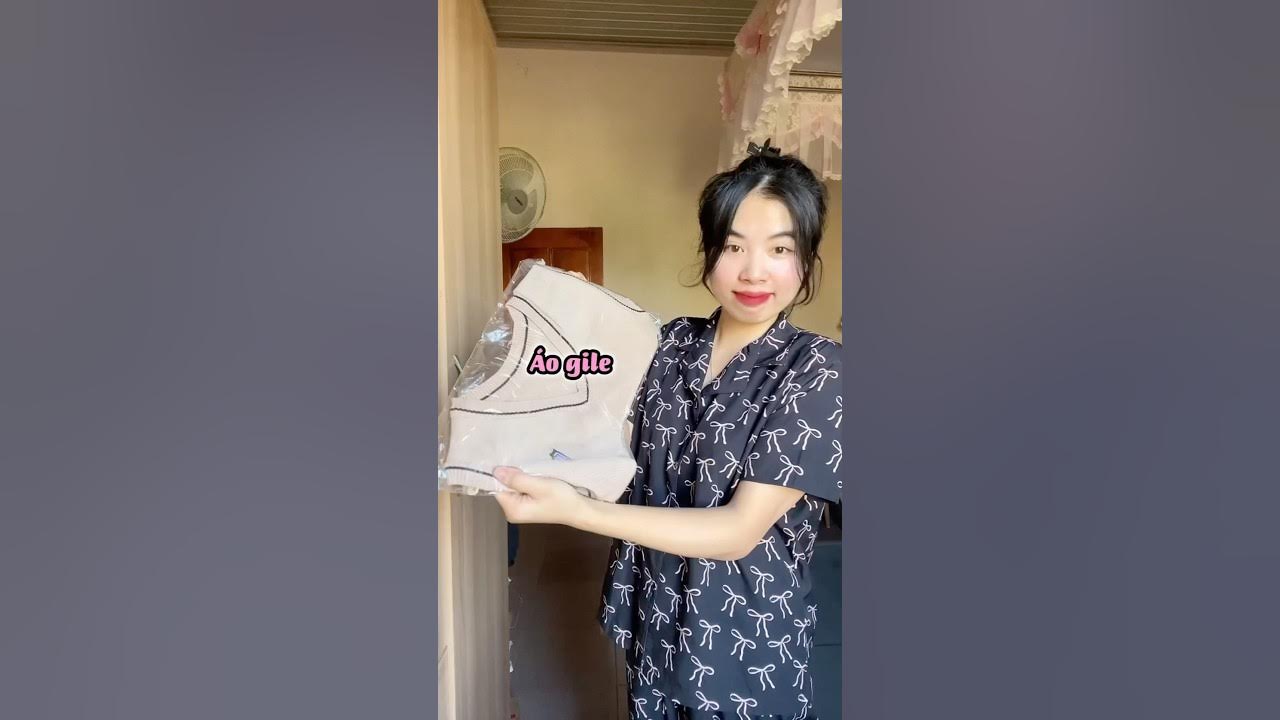 Áo gile dệt kim Montoghi #review #thaojireview - YouTube