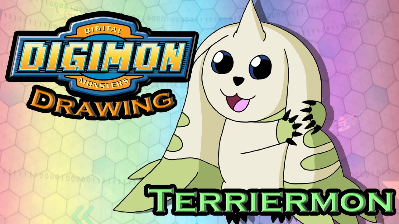 Digimon Drawing -Terriermon - YouTube