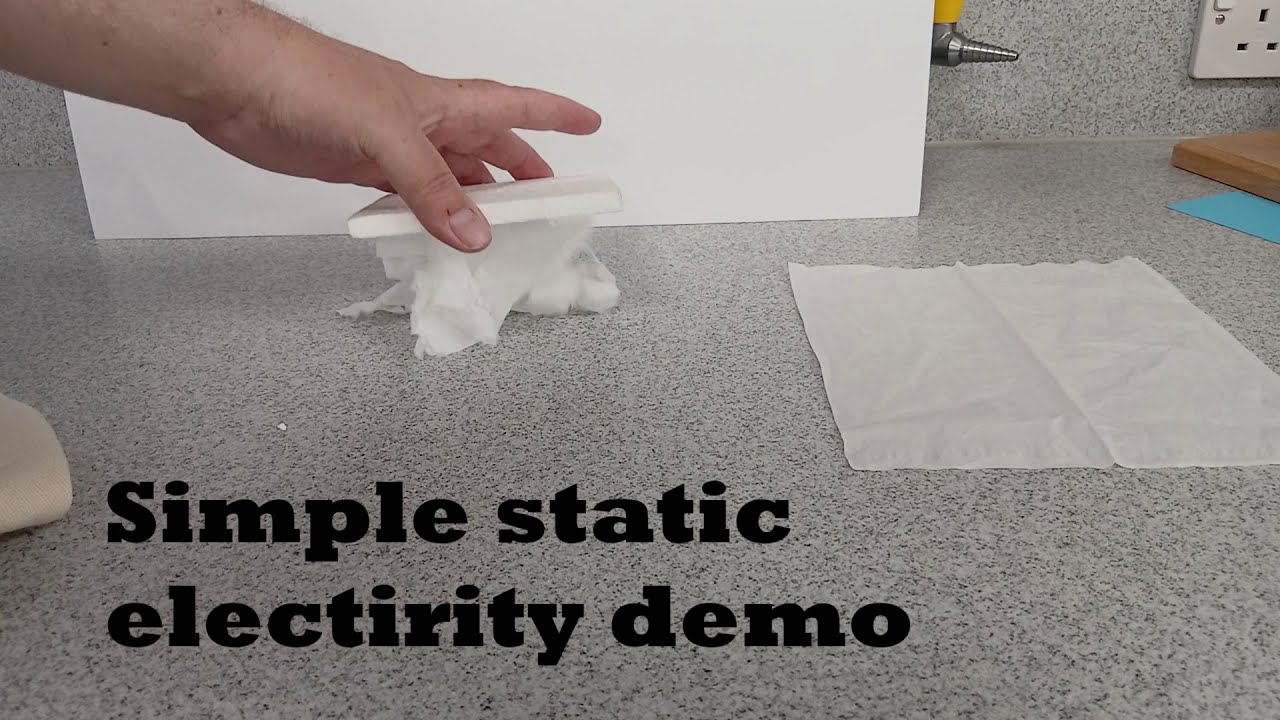 Simple and cheap static electricity demonstration - YouTube
