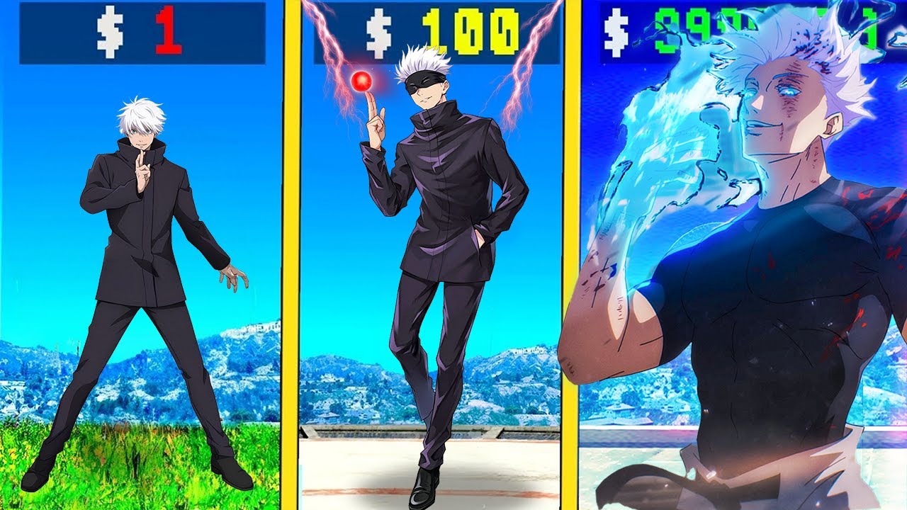 $1 GOJO to $1,000,000,000 SATORU GOJO in GTA 5 (PART 2) - YouTube