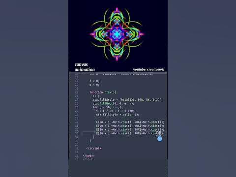 Create Amazing Canvas Animation in JavaScript | JavaScript Canvas Tutorial | HTML 5 #shorts # ...