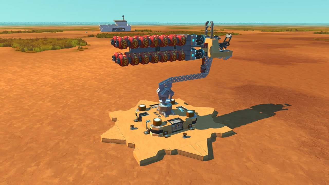 Scrap Mechanic - Stabilized rocket launcher - YouTube