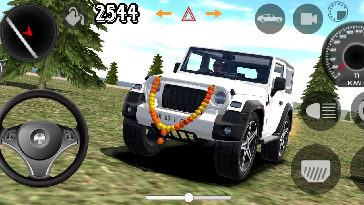 DOLLAR SONG 🎯 INDIAN CARS MODIFIED DRIVING 3D THAR 2544🎯 INDIAN CARS ...