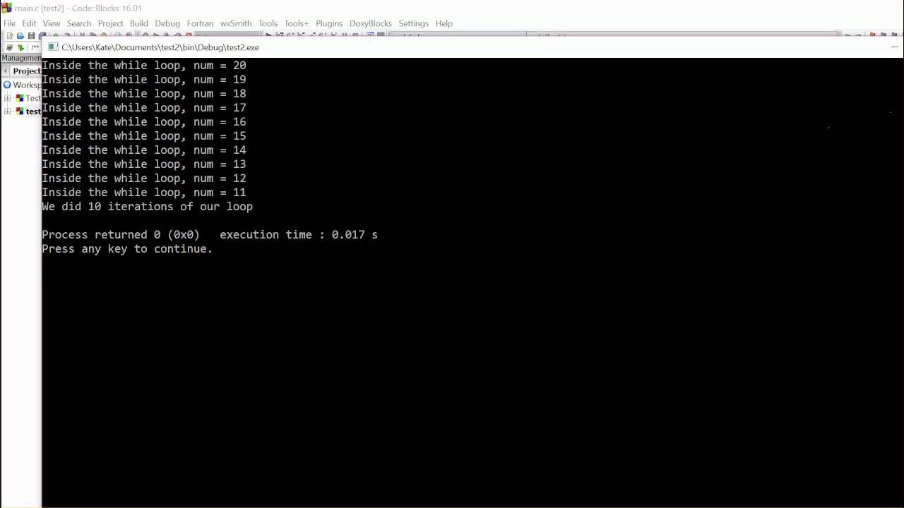 CISC 130: do while loops in C - YouTube