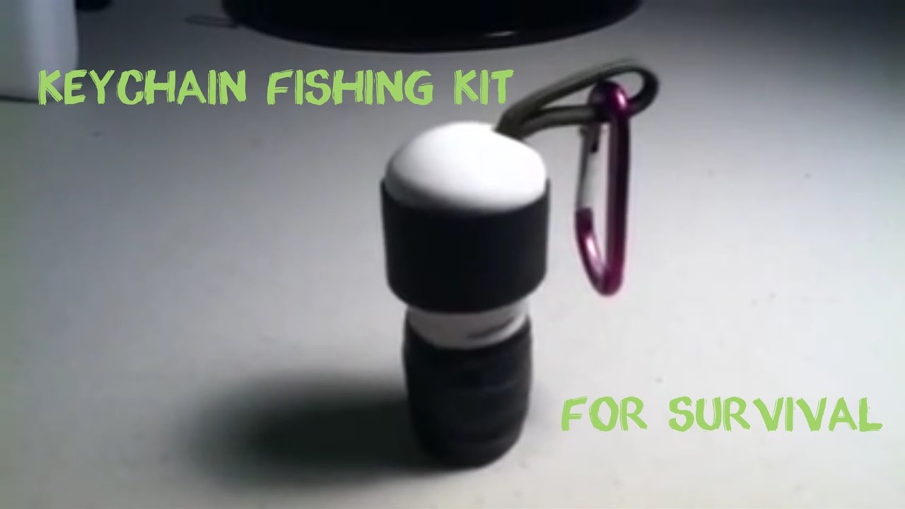 Keychain survival fishing kit.. Next level design! - YouTube