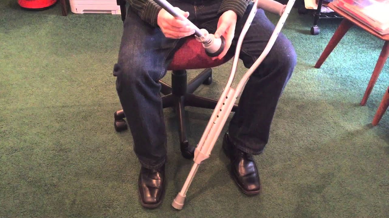 Krutch Kinetix installation on a crutch - YouTube