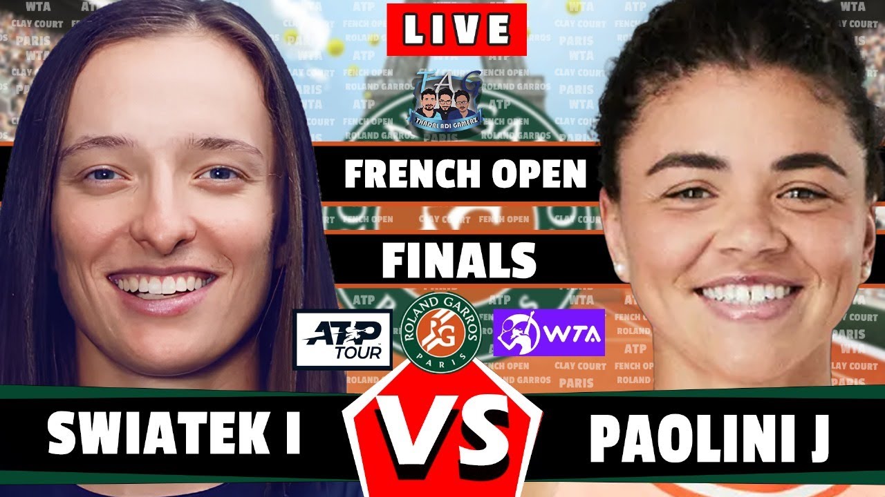 🔴LIVE: SWIATEK I vs PAOLINI J | FINALS | French Open 2024 #Finals # ...