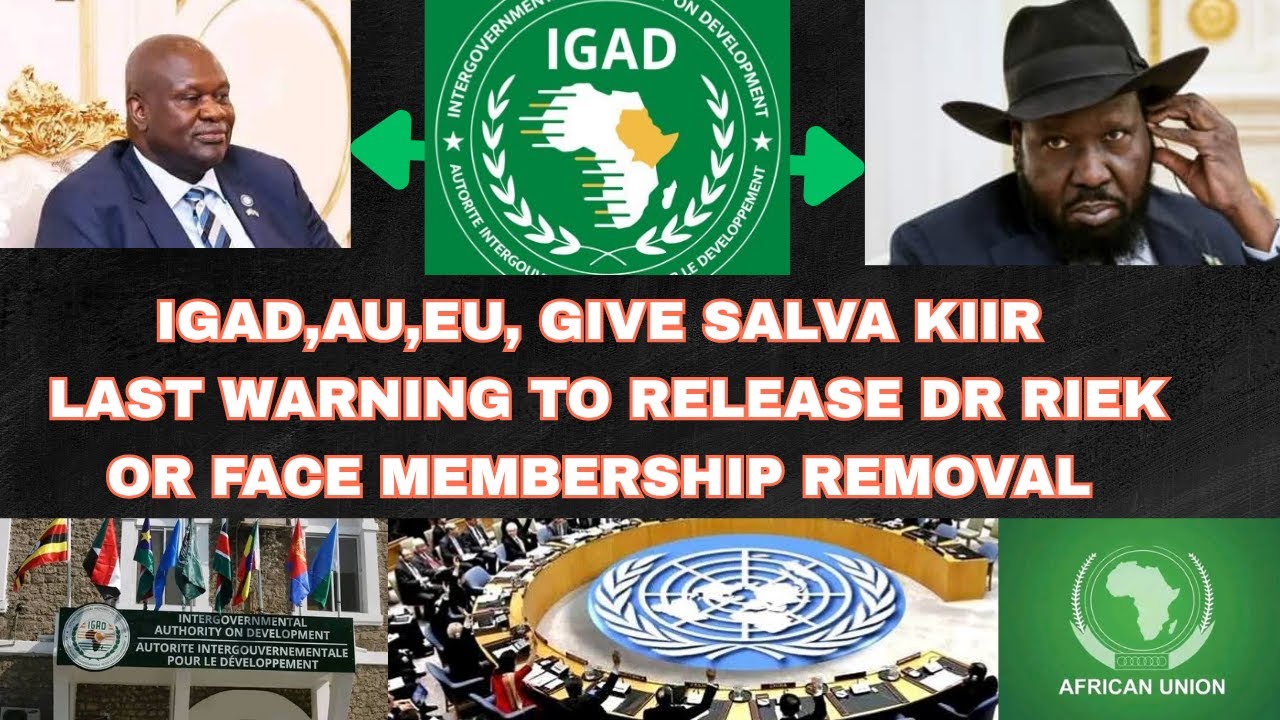 PRESIDENT KIIR GOT FINAL WARNING FROM || IGAD,AU,EU TO RELEASE DR RIEK ...