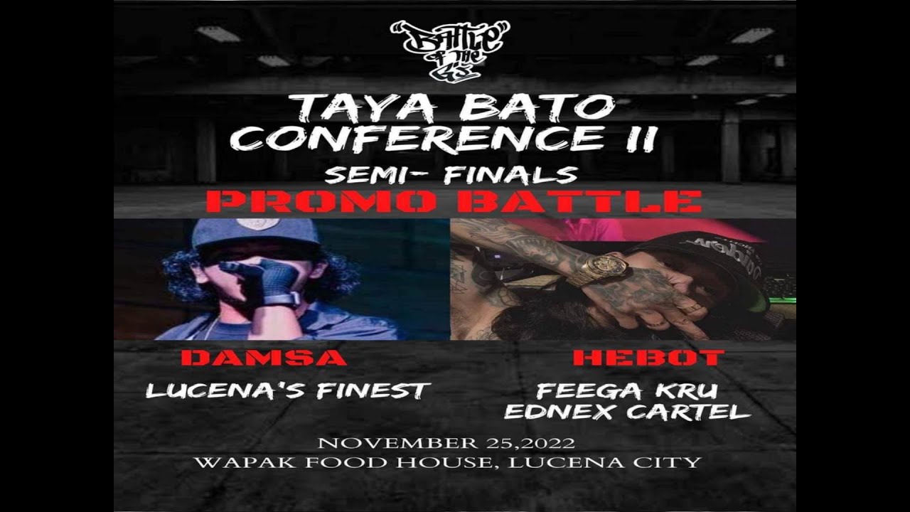 DAMSA VS HEBOT (BATTLE OF THE G'S SEMI-FINAL PROMO BATTLE) - YouTube