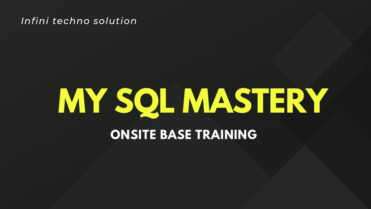 Base Data Onsite Classes for MYSQL Database Class 1 #mysql #mysqldba ...