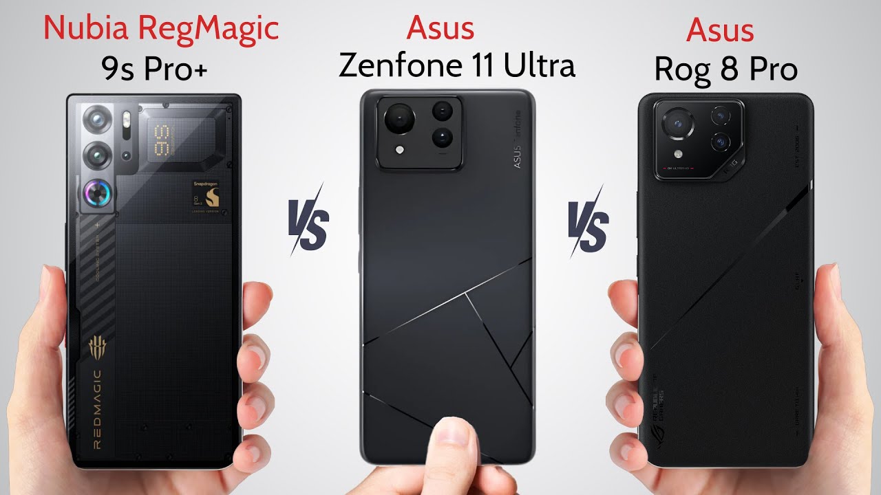Nubia RedMagic 9s Pro+ vs Asus Zenfone 11 Ultra vs Rog 8 Pro: Gaming ...