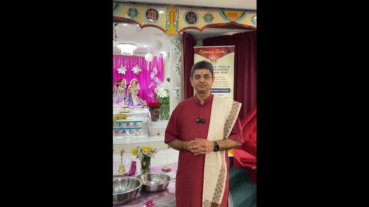 Diwali 2024 | Pandit Jatinkumar Bhatt of Australia’s oldest Hindu ...