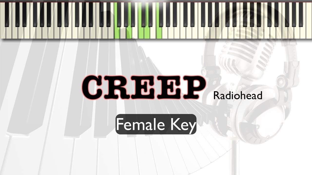 Radiohead -Creep- KARAOKE PIANO Female Key - YouTube