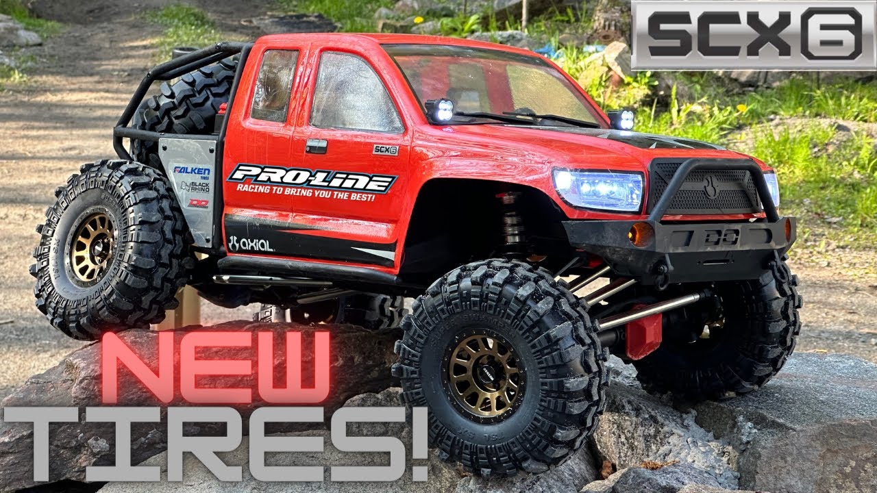Axial SCX6 Rock Crawling on Proline Dual Stage Foams and Super Swampers ...