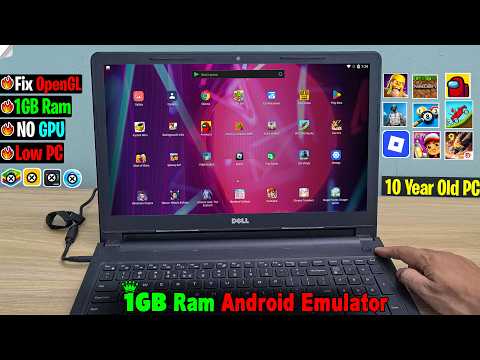 The World Most Famous & Lowest Emulator For 1GB RAM | NO VT | FIX OPENGL | Dual Core PC's