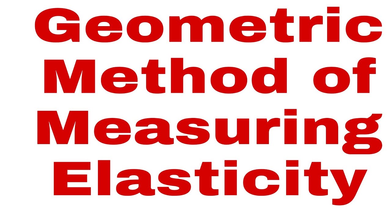 Point or Geometric Method of Measuring Price Elasticity - YouTube