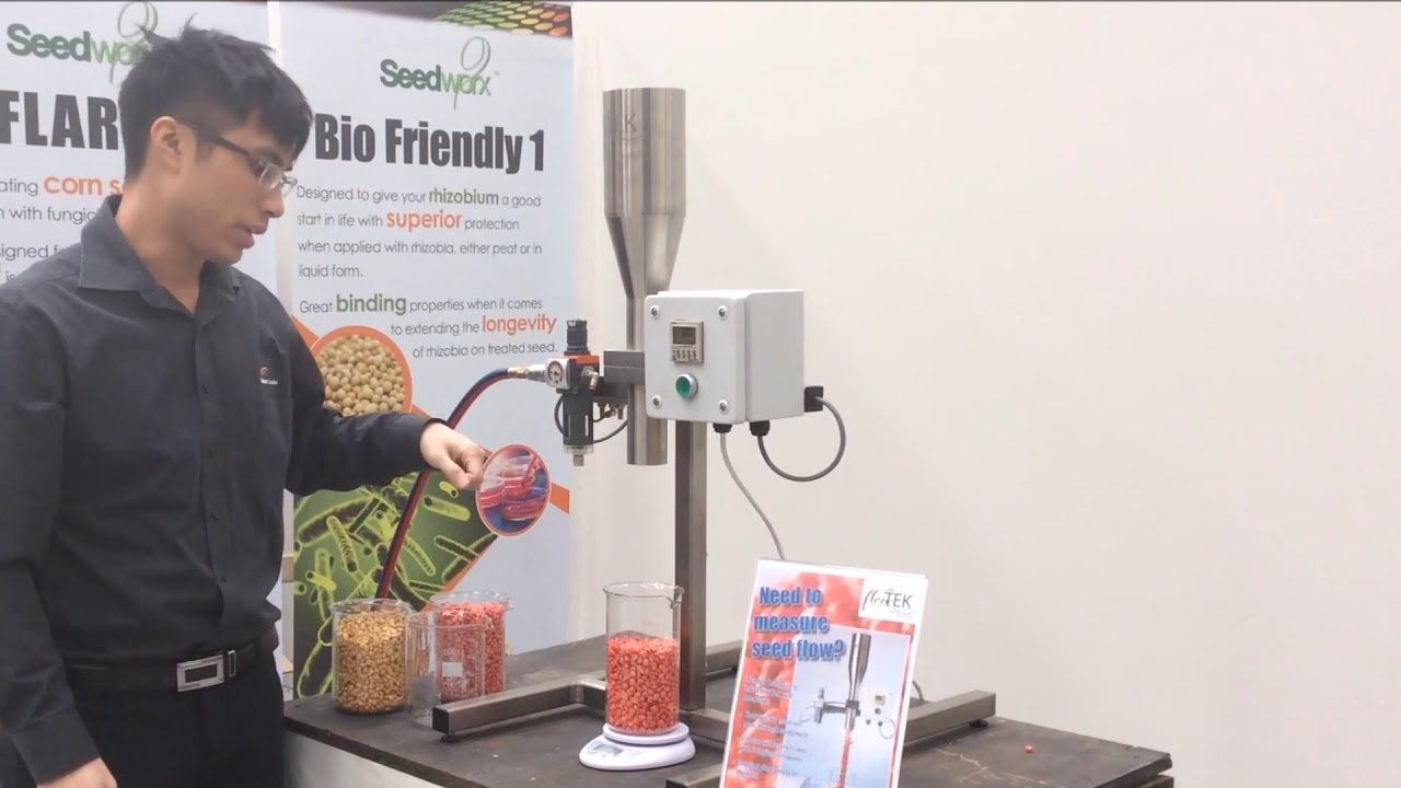 Centor Oceania's LAB FLOWTEK seed flow meter - YouTube