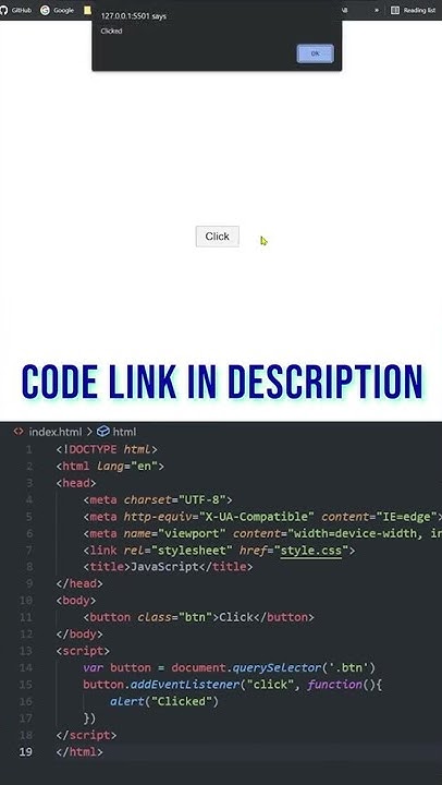 Javascript Addeventlistener To Button Cws Youtube 