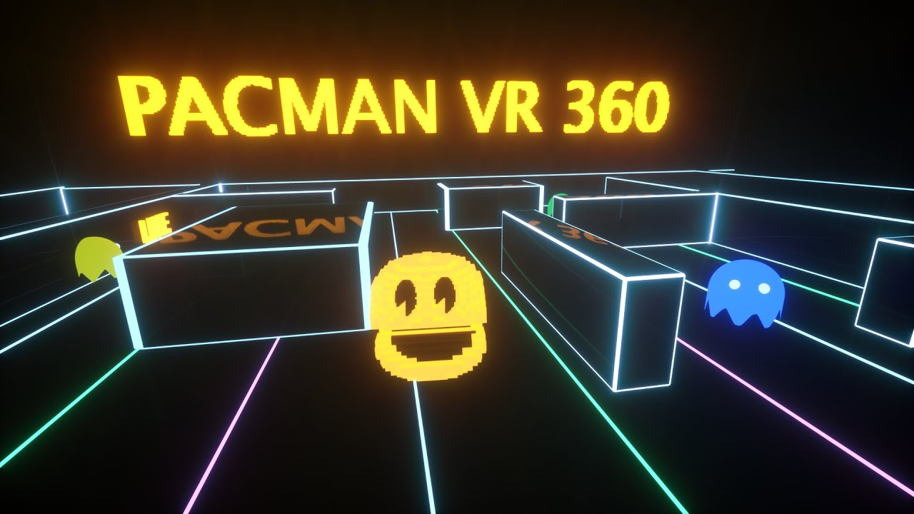 pacman vr 360 laser - YouTube