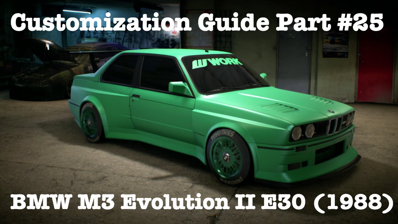 Need For Speed: BMW M3 Evolution II E30 (1988) - Customization Guide ...