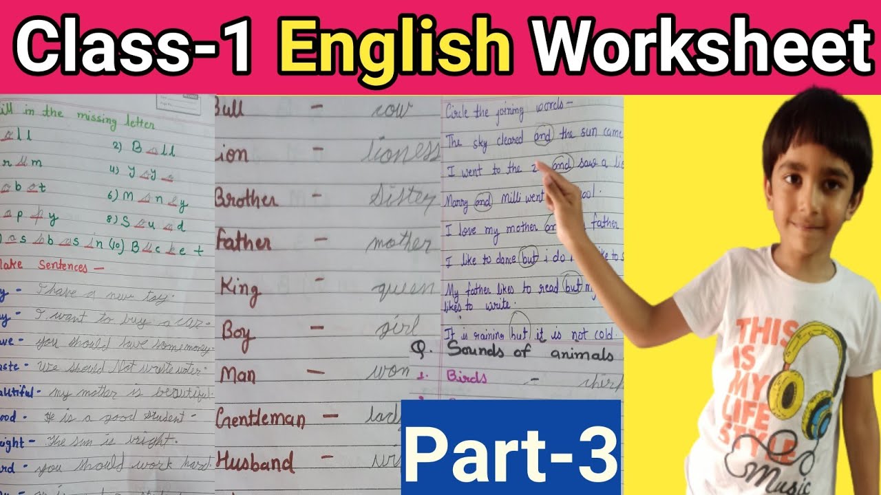 English Grammar Worksheets For Class 1 Cbse 50+ Grammar Worksheets For