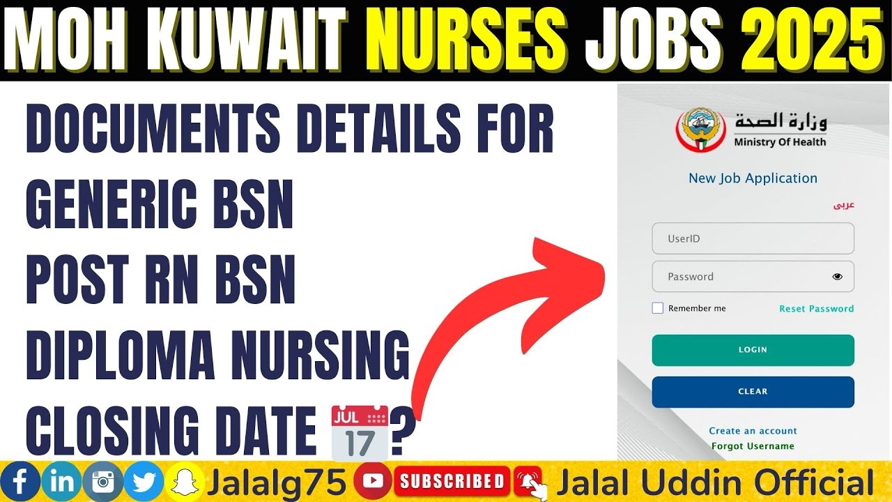 Documents Details for MOH Kuwait Nurses Jobs 2025 - YouTube