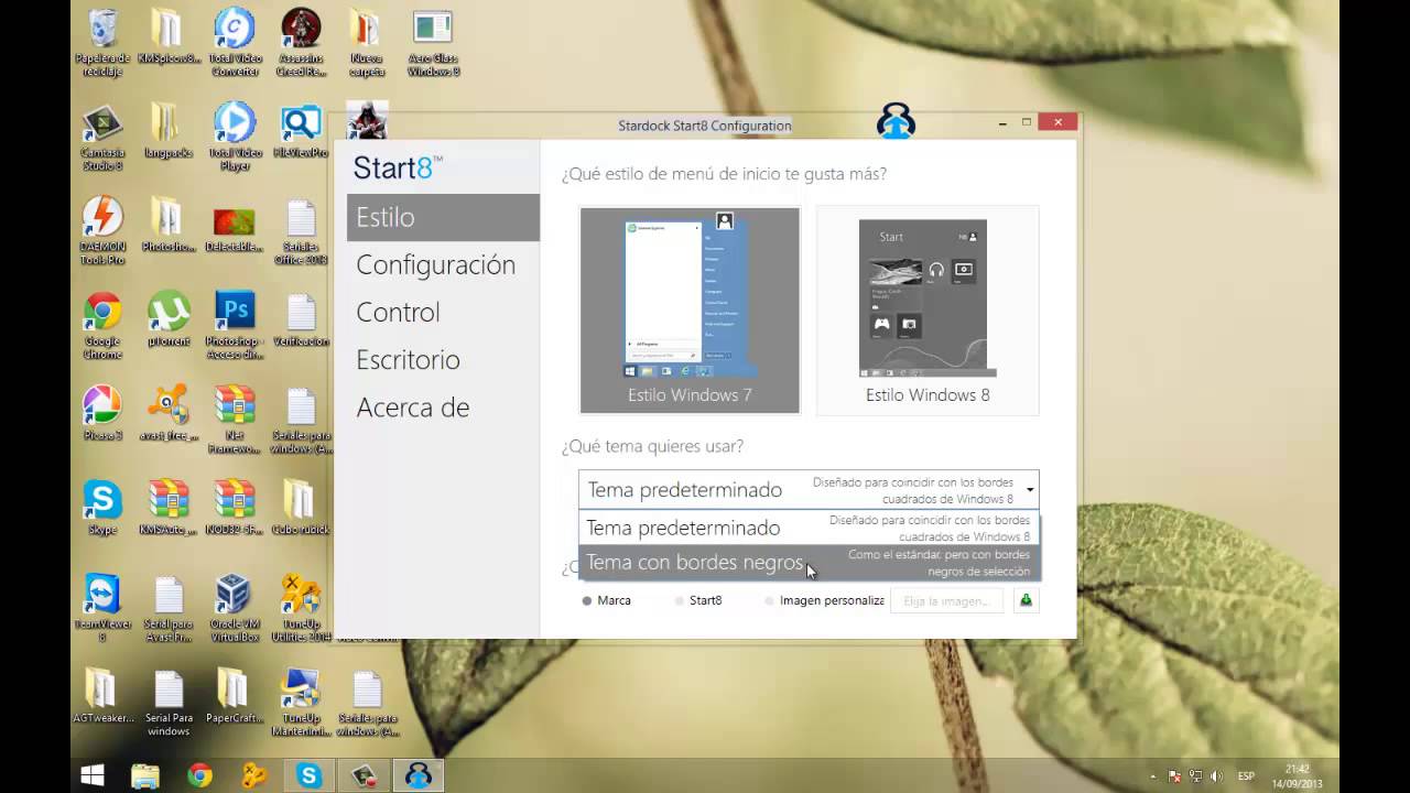 Botón de inicio de windows 7 para windows 8.1 - YouTube