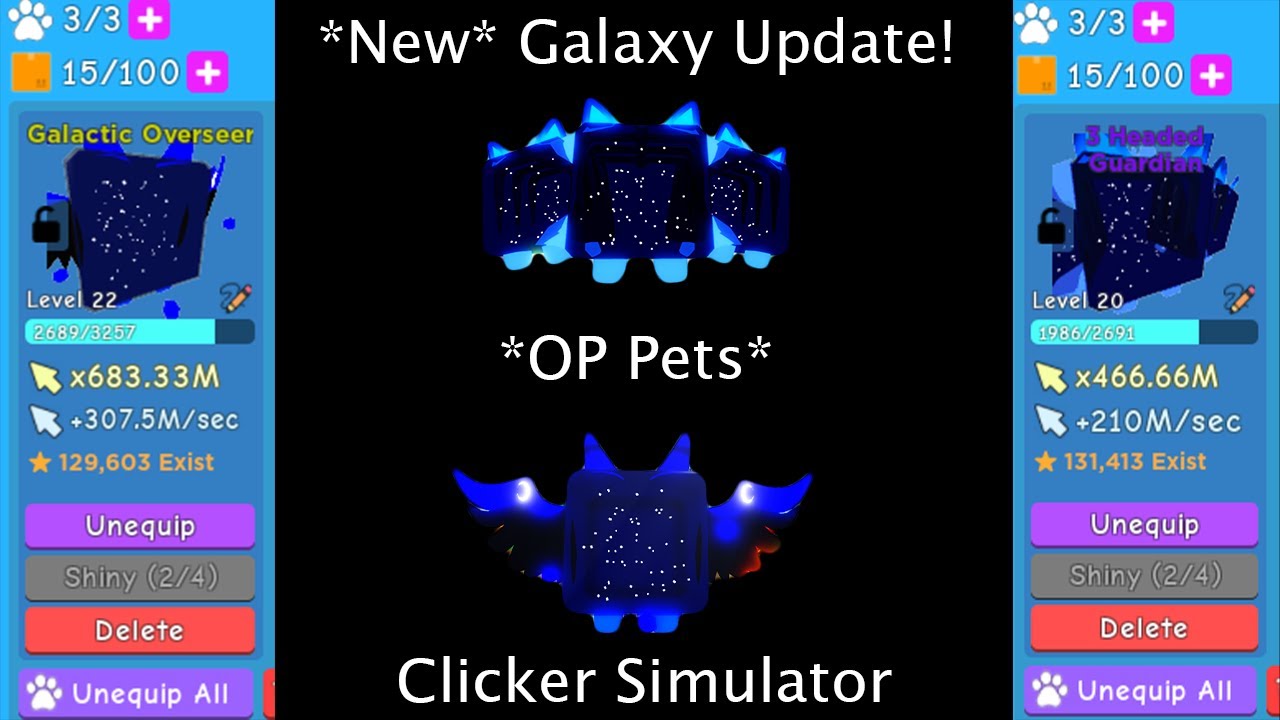 I Got OP Legendary Pets In The *New* Clicker Simulator Update! - YouTube