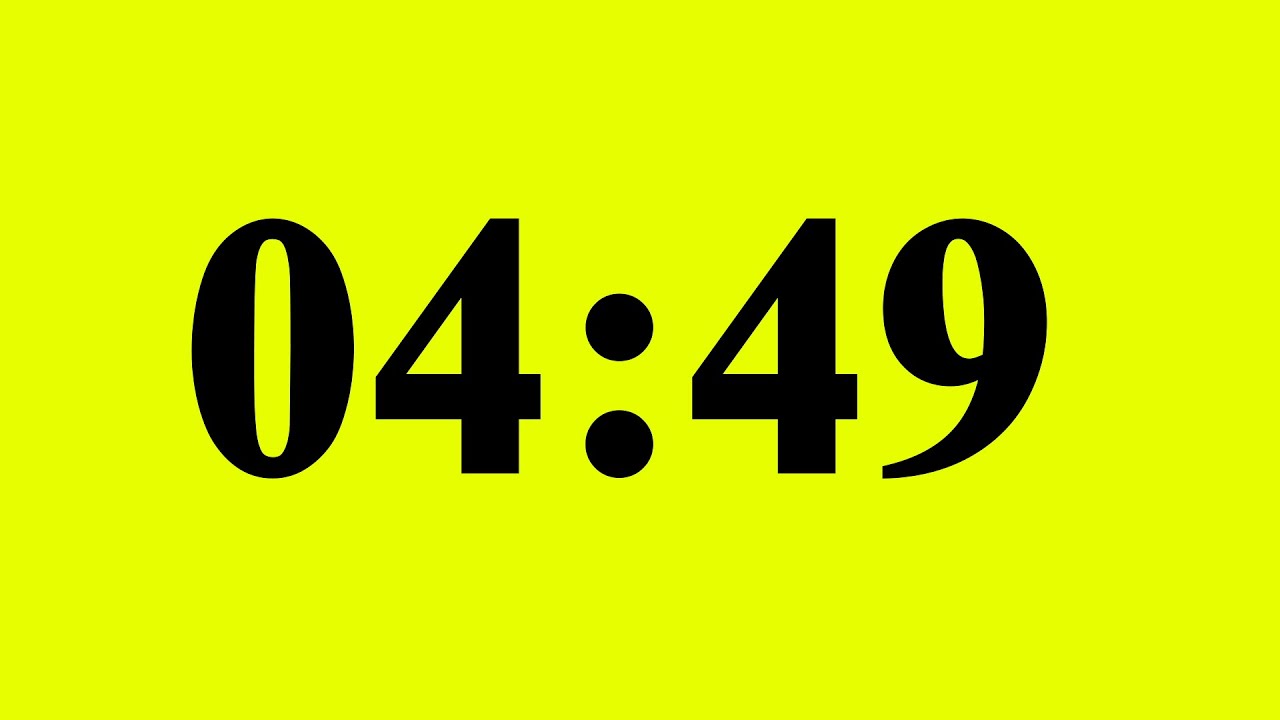 4 Minute 49 Second Timer - YouTube