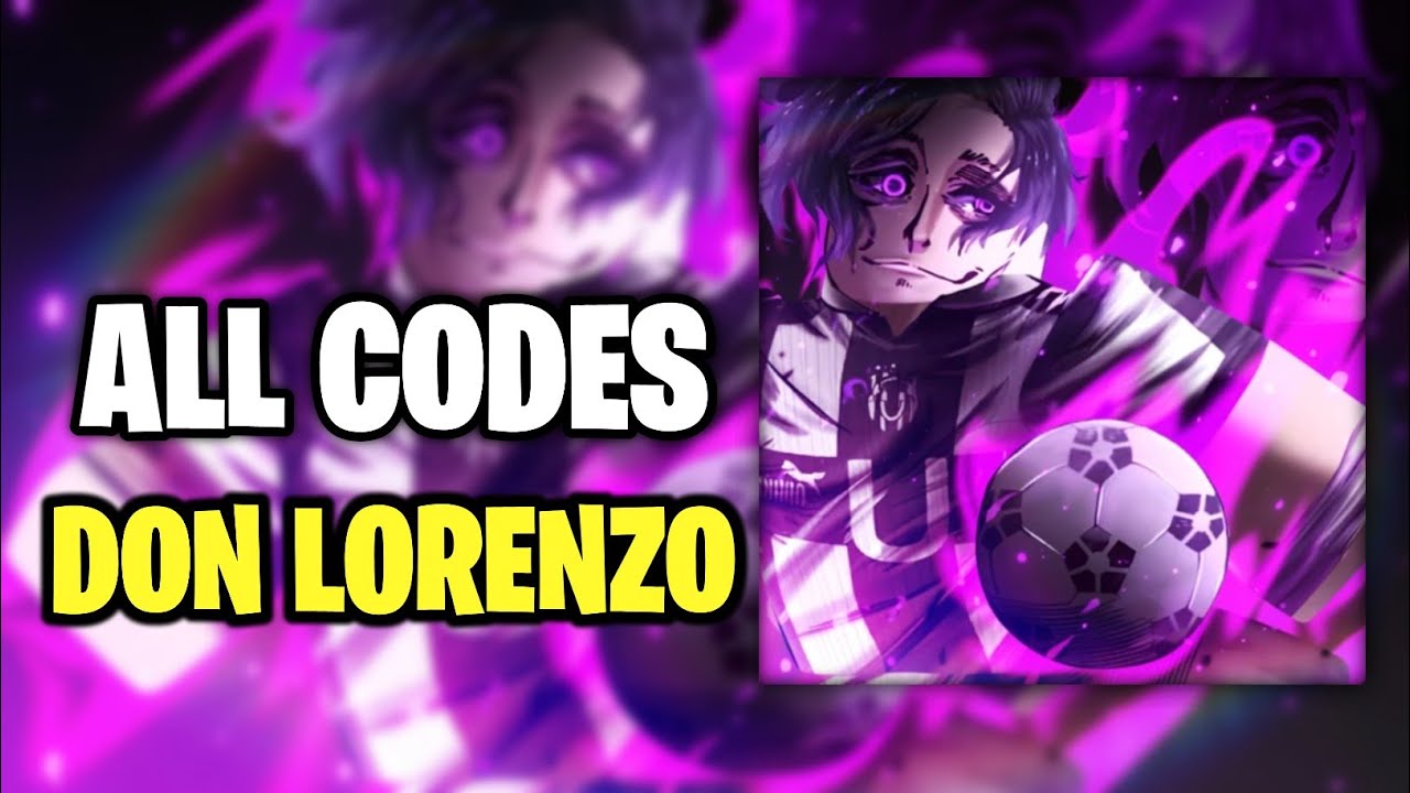 All DON LORENZO UPDATE CODES FOR PROJECT BLUE LOCK! ROBLOX PROJECT BLUE ...