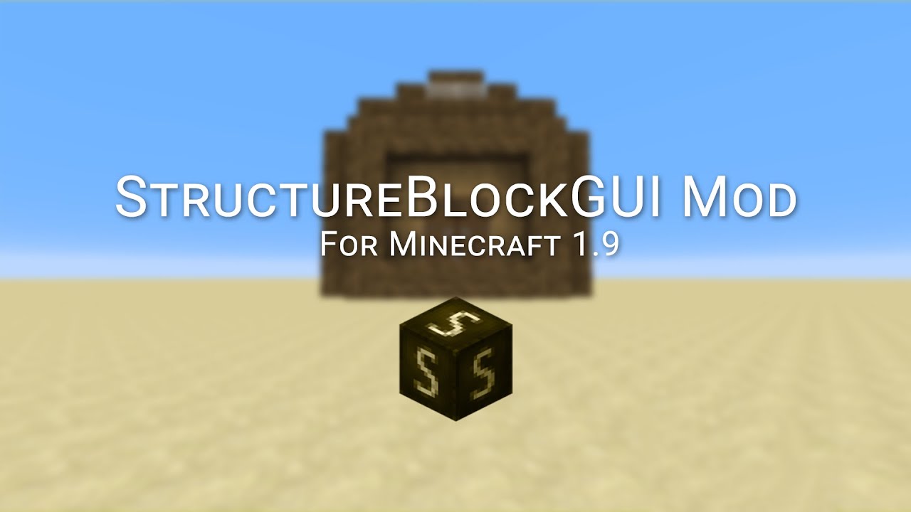 Minecraft 1.9 - StructureBlockGUI Mod (1.9) - YouTube