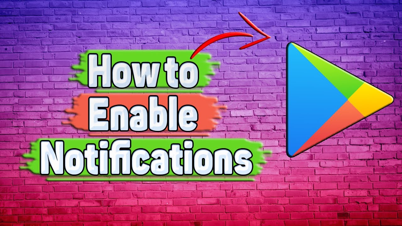 How to Enable Notifications in Google Play Store? - YouTube