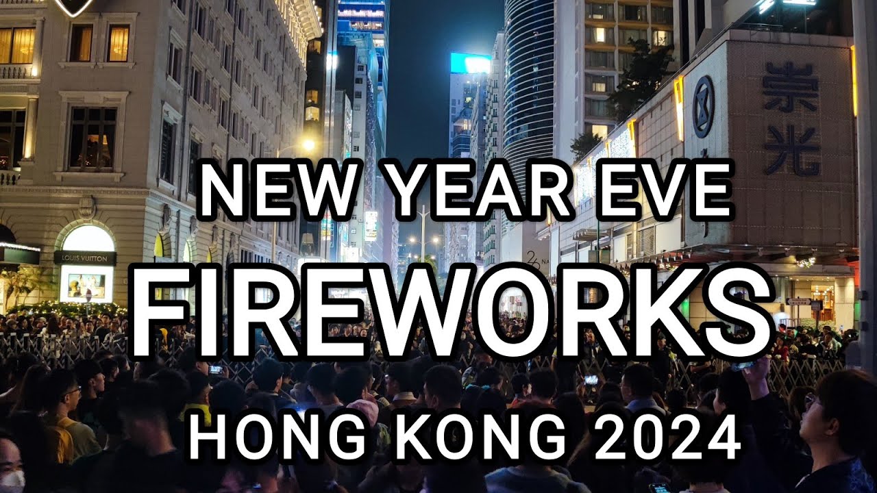 New Year's 2024: Hong Kong show off biggest fireworks display - YouTube