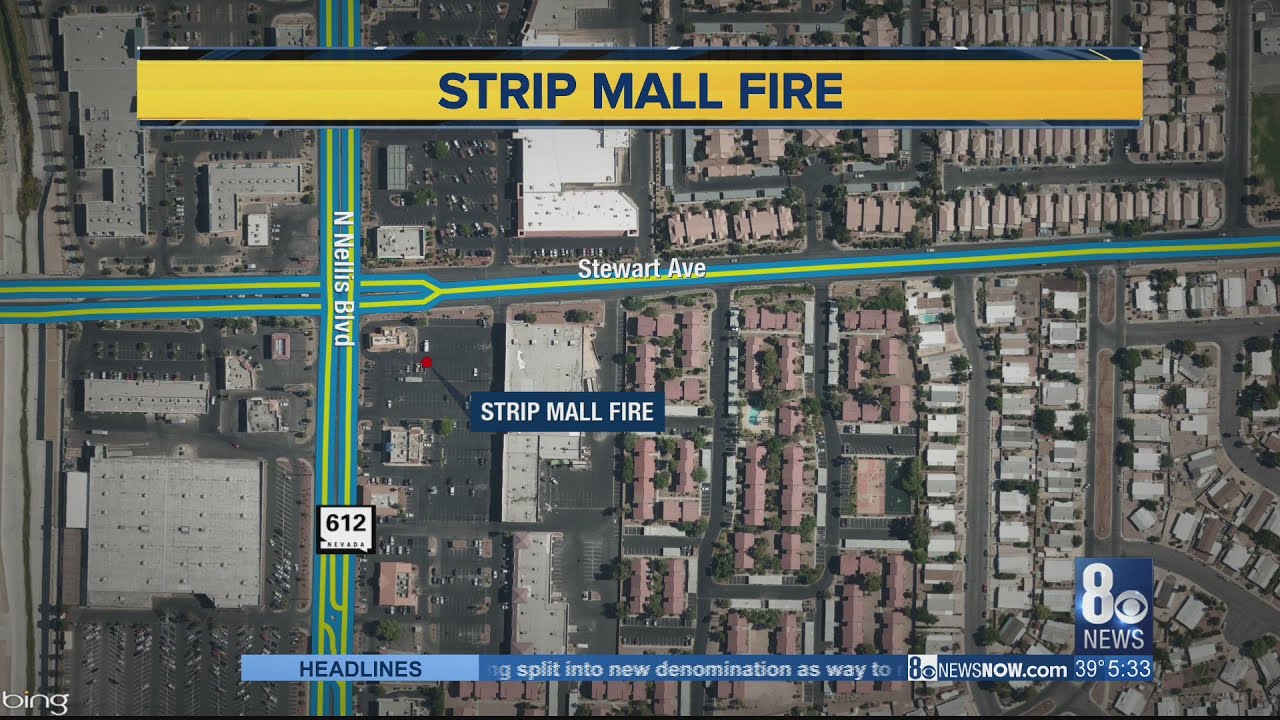 Fire at strip mall in east valley under investigation - YouTube