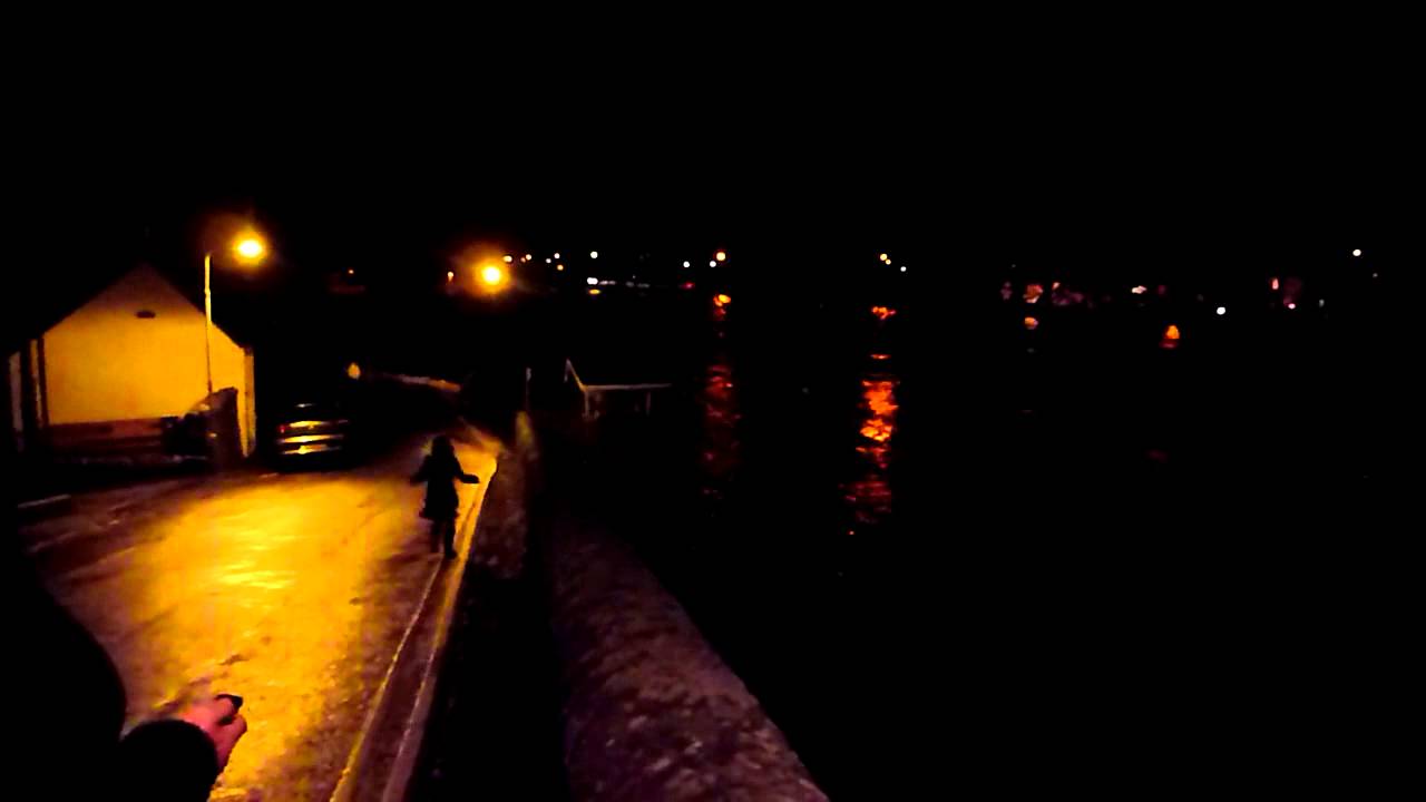 Flooding in Peebles - YouTube