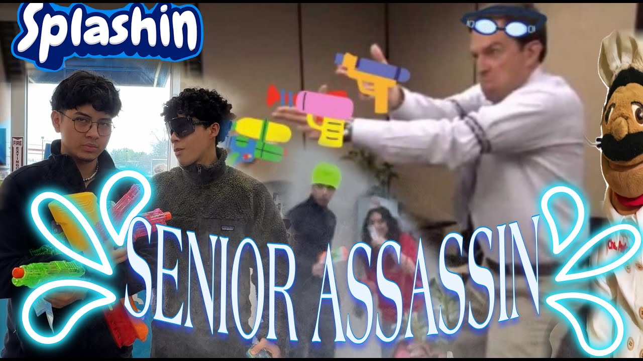 SENIOR ASSASSIN #seniorsplashing - YouTube