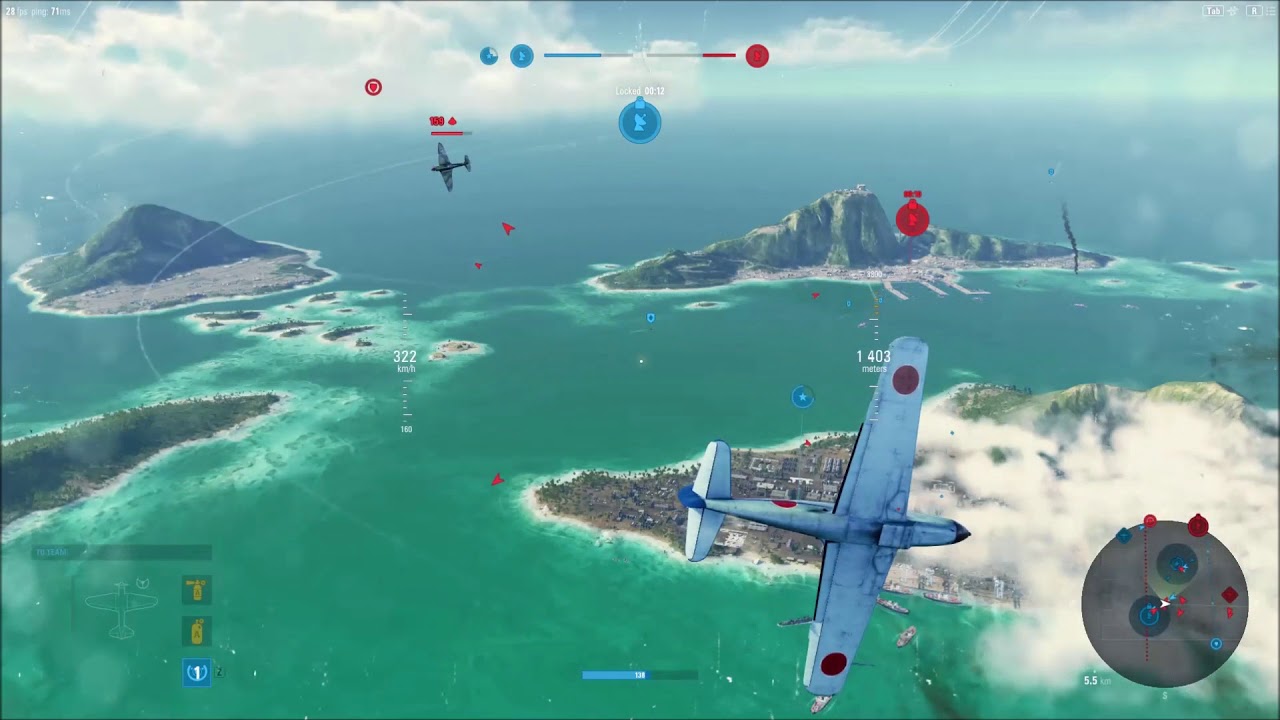 World of Warplanes - 10 Kills - LVL VI Japanese Kawasaki Ki 88 Fighter ...